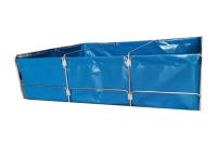 China Outdoor And Indoor 30000L PVC Tarpaulin Foldable Fish Tank Fish Pond Plastic Tank for sale
