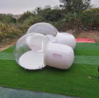 China Inflatable PVC Tarpaulin Clear Bubble Camping Tent Flame Retardant Inflatable Party Tent for sale