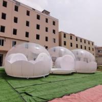 China Inflatable PVC Tarpaulin Clear Bubble Camping Tent Flame Retardant Inflatable Party Tent for sale