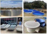 China Above Ground Tarpaulin Fish Pond With Galvanized Sheet Outdoor for sale