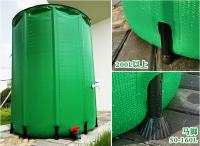 China 225L Collapsible Rain Barrel PVC For Garden Rain Collection for sale