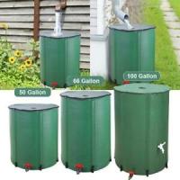China PVC Tarpaulin Rainwater Collection Bucket 380L Circle Round Shape for sale