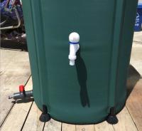 China PVC Tarpaulin Rainwater Collection Bucket 380L Circle Round Shape for sale