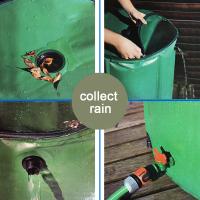 China 1000L SGS Outdoor Rainwater Storage Barrel PVC Tarpaulin Foldable for sale