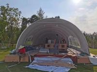 China Outdoor Luxury Hotel Glamping Resort Tent UV Resistant 5mx7m Shell Tent for sale