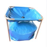China 2500L PVC Tarpaulin Water Tank Foldable Steel Frame Rainwater Collect for sale