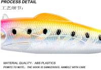 China ABS Giant Long Throw Fishing Bait 2xPlastic Lures 17G/ 11.5cm for sale