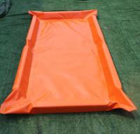 China Aluminum 0.90mm PVC Tarpaulin Gasline Tank Spill Prevention 2Mx1M for sale