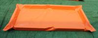 China Aluminum 0.90mm PVC Tarpaulin Gasline Tank Spill Prevention 2Mx1M for sale