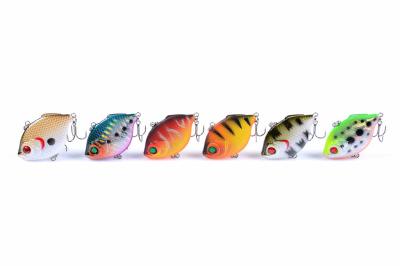 China Waterproof Fake VIB Bait 4.4cm 8.6g Warped Laser Reflection for sale