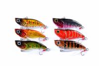 China Far Throwing Fishing Lures Baits Plastic 5.8cm 13.5g Black Full Swimming Layer for sale