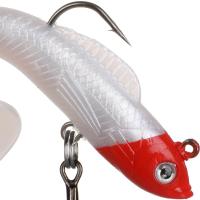 China Silicone Lead Fishing Lures Baits Equipped With A Single Three Hooks 9g 9cm for sale