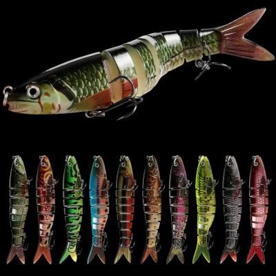 China Mackerel Bionic Eight Section Hard Fishing Lure Bait 20g 13.5cm for sale
