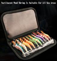 China Luminous Wooden Shrimp Set Sea Fishing Gear Lures ABS Material for sale