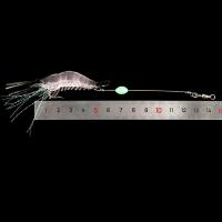 China 6cm 5.4g Fake Shrimp Hook Fishing Lures Baits Luminous for sale