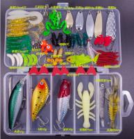 China 14 - 78 PCS Fishing Lures Set Metal Jig Spoons With Soft Silicone Bait for sale
