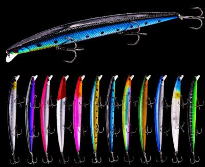 China 12 Colors 18CM/22.6g 2#Hooks Perch,Crucian,Culter Alburnus Big Minnow Lure Sea Fishing Bait for sale