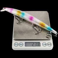 China 10 Colors 18CM/23.80g 2# Hooks Big Minnow Perch,Crucian,Culter Alburnus Plastic Fishing Bait for sale