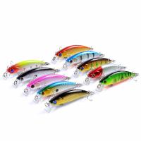 China 10 Colors 6.70CM/5g 8# Hooks Perch,Crucian,Culter Alburnus Plastic Fishing Bait Plastic Minnow Lures for sale
