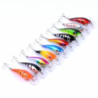 China 10 Colors 5.7CM/4.4g 8# Hooks Mullet,Perch,Catfish Plastic ABS Fishing Bait Minnow Lures for sale