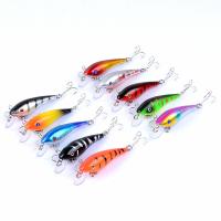 China 10 Colors 5.7CM/4.4g 8# Hooks Mullet,Perch,Catfish Plastic ABS Fishing Bait Minnow Lures for sale