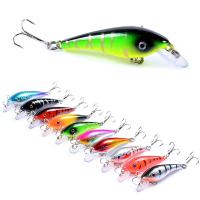 China 10 Colors 5.7CM/4.4g 8# Hooks Mullet,Perch,Catfish Plastic ABS Fishing Bait Minnow Lures for sale