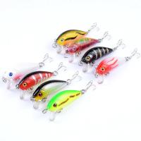 China 8 Colors 5CM/3.6g 10# Hooks Hard Plastic Fishing  Bait Minnow Lures for sale