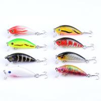 China 8 Colors 5CM/3.6g 10# Hooks Hard Plastic Fishing  Bait Minnow Lures for sale