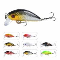 China 8 Colors 5CM/3.6g 10# Hooks Hard Plastic Fishing  Bait Minnow Lures for sale