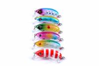 China New Model 6 Colors 5.1CM/7.2G Sinking Minnow Fishing Lure Mullet,Perch,Catfish Plastic Hard Bait for sale