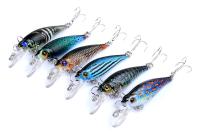 China 6 Colors 6.5CM/5G New Model Mullet,Perch,Catfish Plastic Hard Bait Sinking Minnow Fishing Lure for sale
