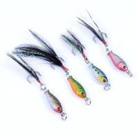 China 4 Colors 3.2CM/5G 8#Hooks Perch,Catfish Plastic Hard Bait Sinking Minnow Fishing Lure for sale