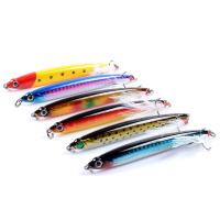 China 6 Colors 10CM/14.4G 6#Hooks Perch,Catfish Plastic Hard Bait Sinking Pencil Fishing Lure for sale