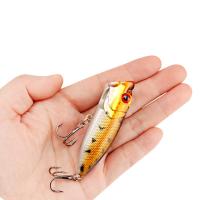 China 5 Colors 7CM/12.20g Perch,Catfish Plastic Hard Bait Casting Trolling Popper Fishing Lure for sale