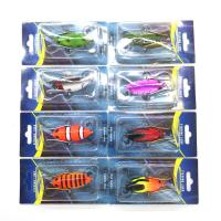 China 8 Colors 6CM/12.5g Metal Wobblers Bait Topwater Floating Popper Fishing Lure for sale