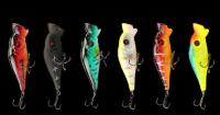 China 6 Colors 8.50CM/11g Perch,Catfish Plastic Hard Bait Casting Trolling Floating Popper Fishing Lure for sale