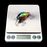 China 5 Colors 6CM/7.8g 3D Eyes Plastic Hard Bait Casting Trolling 0.50m-1.5m Floating Crank Fishing Lure for sale