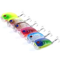 China 6 Colors 5.1CM/7.2g 8#Hooks 3D Eyes Plastic Hard Bait 0.30m-0.9M Floating Crank Fishing Lure for sale