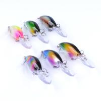 China 6 Colors 11CM/18g 4#Hooks 3D Eyes Laser Bait 0.30m-1.5M Floating Crank Fishing Lure for sale