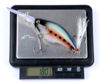 China 6 Colors 11CM/18g 4#Hooks 3D Eyes Laser Bait 0.30m-1.5M Floating Crank Fishing Lure for sale
