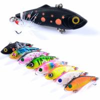 China 8 Colors Full Swimming Layer VIB Fishing Hard Bait  8# Feather Hook for sale