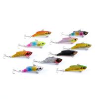 China 3D Eyes Hard VIB Fishing Lure 10 Colors 5.50CM/10g 8# Hook for sale
