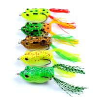 China 5 Colors  5.70CM/14g Frog Lure Mullet Snakehead Fish Bait Longer Shot Fishing Lure for sale