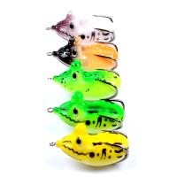 China 5 Colors  5.40CM/11.60g Soft Frog Lure Mullet Snakehead Fish Bait Fishing Lure for sale