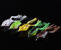 China 5 Colors  4.20 CM/5.80g Frog Soft Lure Mullet Snakehead Fish Bait Fishing Lure for sale