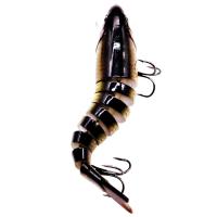 China 17 Colors 17 CM/11g 6#Hooks 3D Eyes Plastic Bait Full Swimming Layer Multi Jointed Fishing Lure for sale