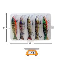 China 17 Colors 17 CM/11g 6#Hooks 3D Eyes Plastic Bait Full Swimming Layer Multi Jointed Fishing Lure for sale