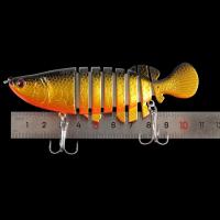 China 13 Colors 10.5CM/18.6g 3D Eyes Dragonfish Bait Submerged Eight Multi Jointed Fishing Lure for sale