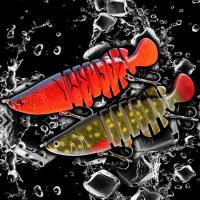 China 13 Colors 10.5CM/18.6g 3D Eyes Dragonfish Bait Submerged Eight Multi Jointed Fishing Lure for sale