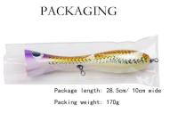 China 3 Colors 20CM/120g Laser Coating Wood Bait Treble Hooks Largemouth Bass Snakehead Popper Wooden Fishing Lure for sale
